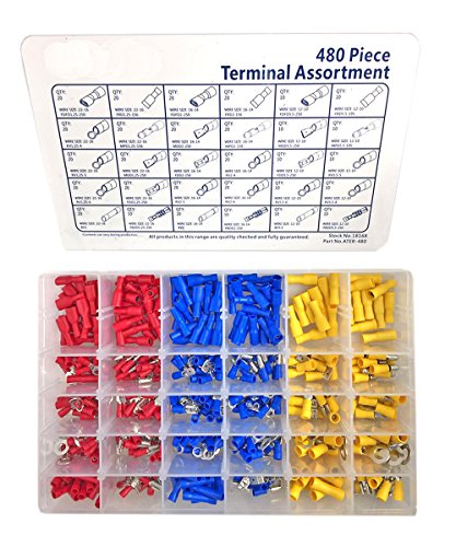 Video Review Darius 480 Pcs Premium Quality Assorted Insulated Electrical Wire Terminals Crimp