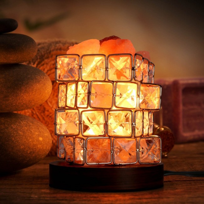 (VIDEO Review) OXA Himalayan Salt Lamp Natural Crystal Decor Rock lamp ...